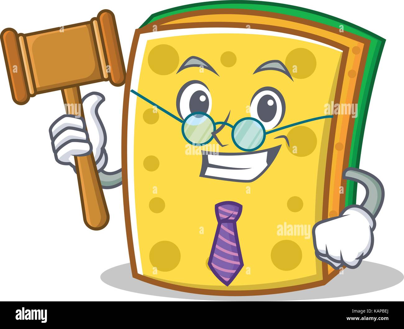 Judge sponge cartoon character funny Stock Vector Image & Art - Alamy