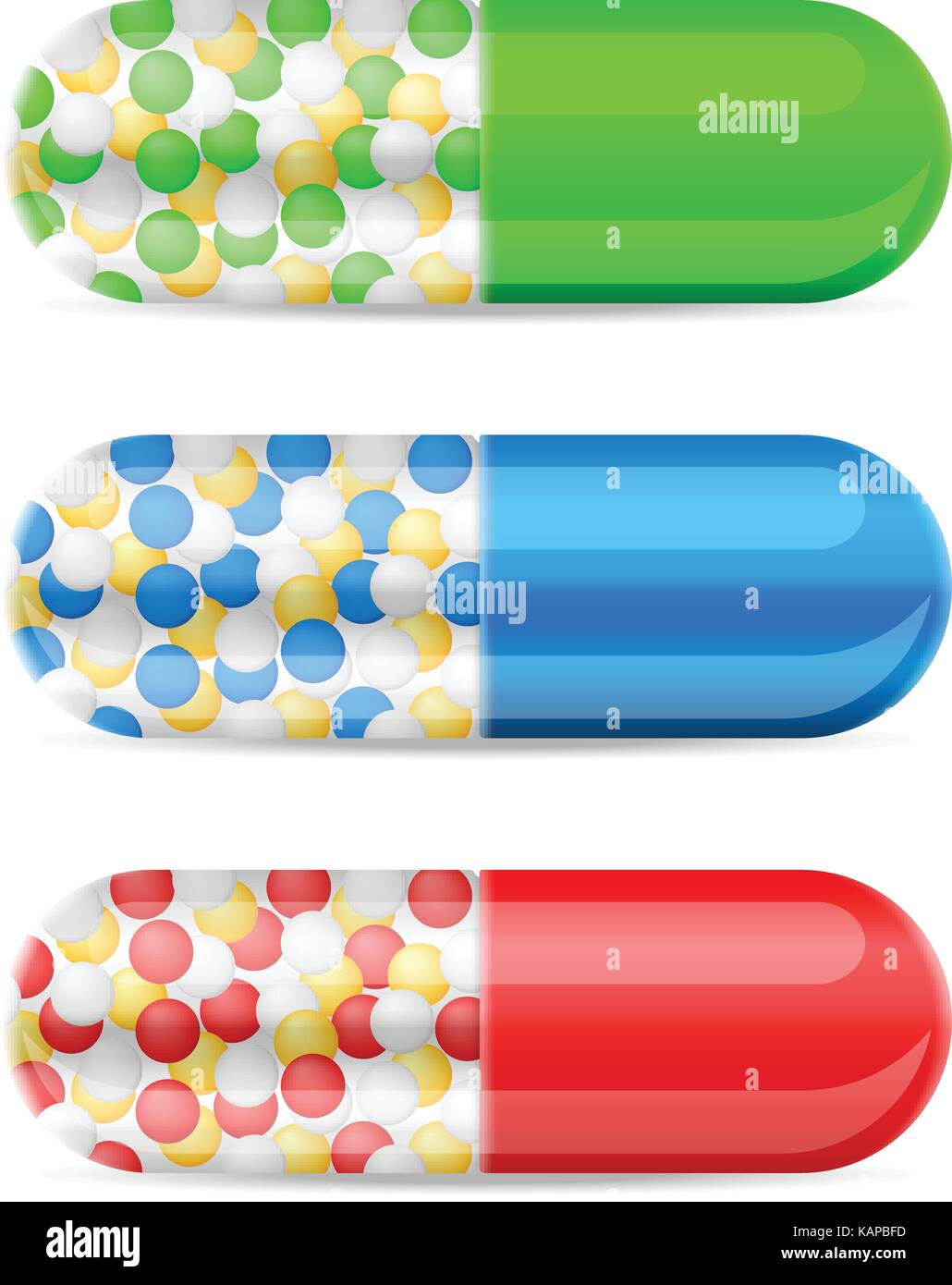 Medicine pill on a white background. Vector illustration Stock Vector ...