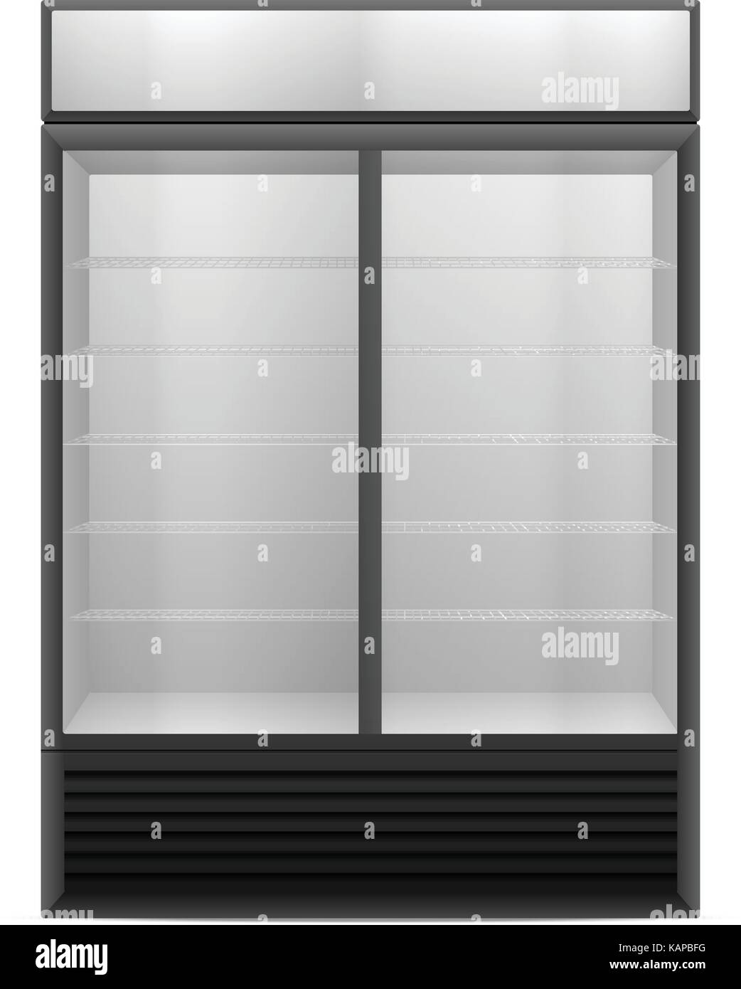 Display fridge on a white background Stock Vector Image & Art - Alamy