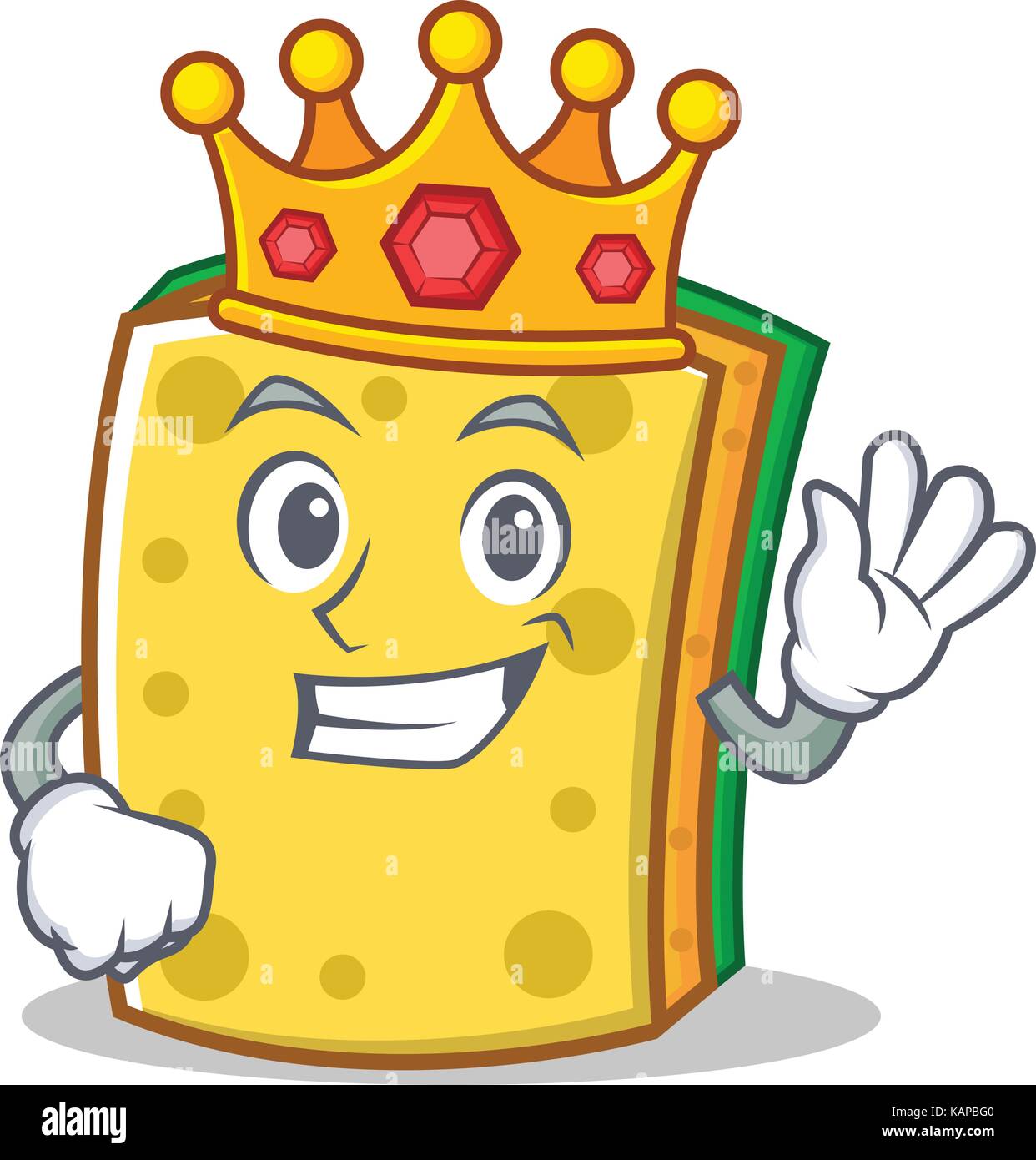 King sponge cartoon character funny Stock Vector Image & Art - Alamy