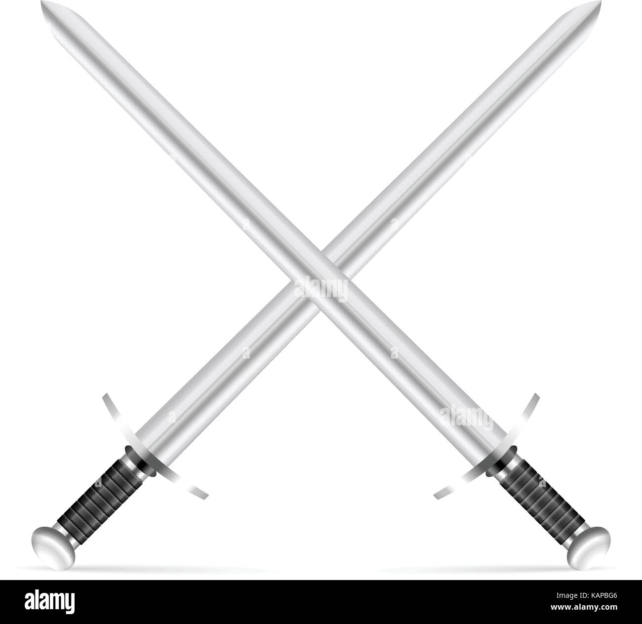 Swords on a white background. Vector illustration Stock Vector Image ...