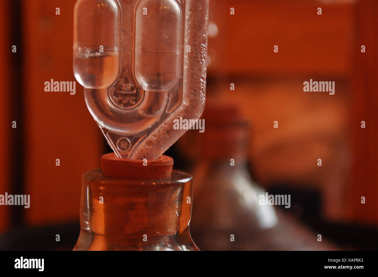 Jug of wine. Production wina.Proces fermentation Stock Photo - Alamy