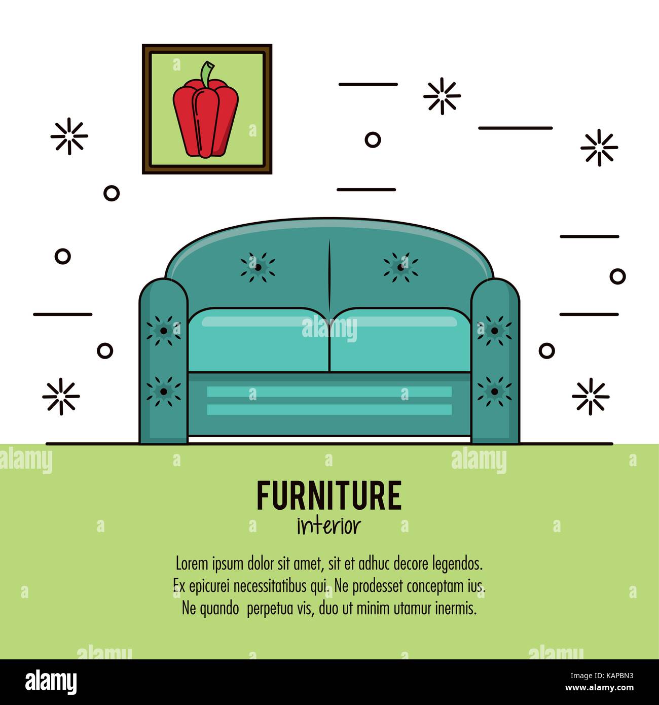 Furniture home interior Stock Vector Image & Art - Alamy