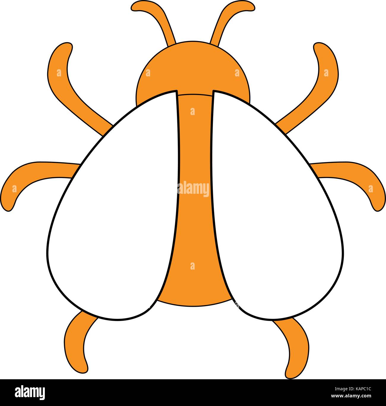 Orange ladybug Stock Vector Images - Alamy