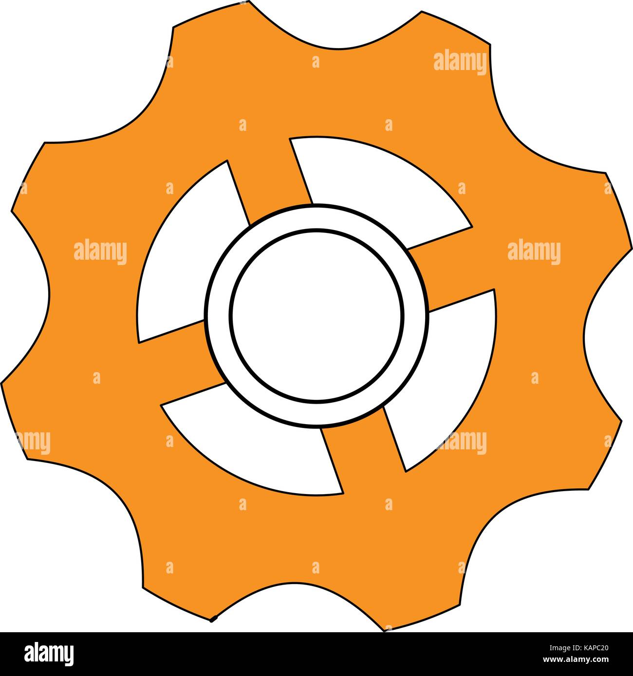 Gear machinery piece Stock Vector Image & Art - Alamy