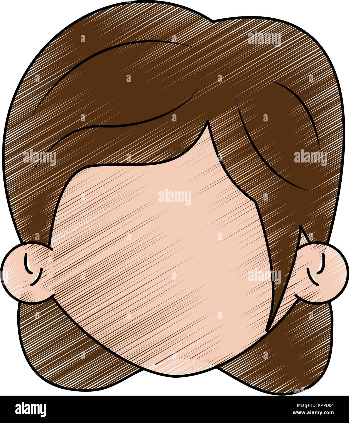 Kid girl faceless Stock Vector Image & Art - Alamy