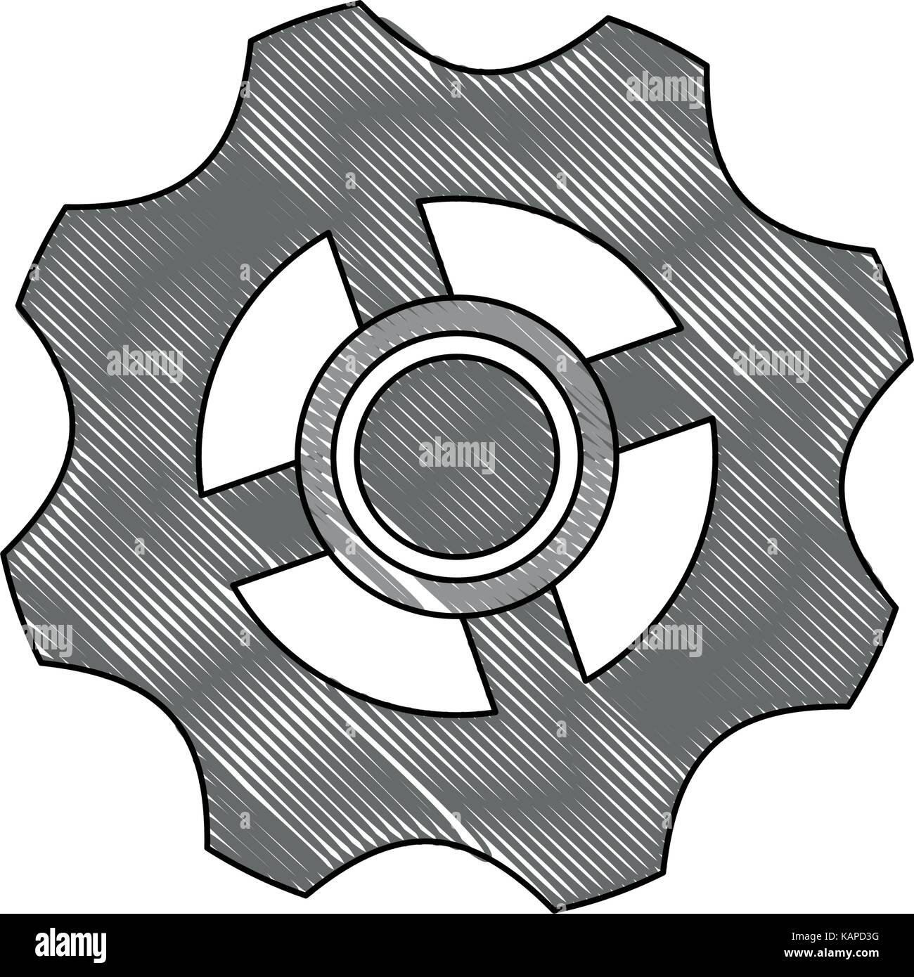 Gear machinery piece Stock Vector Image & Art - Alamy