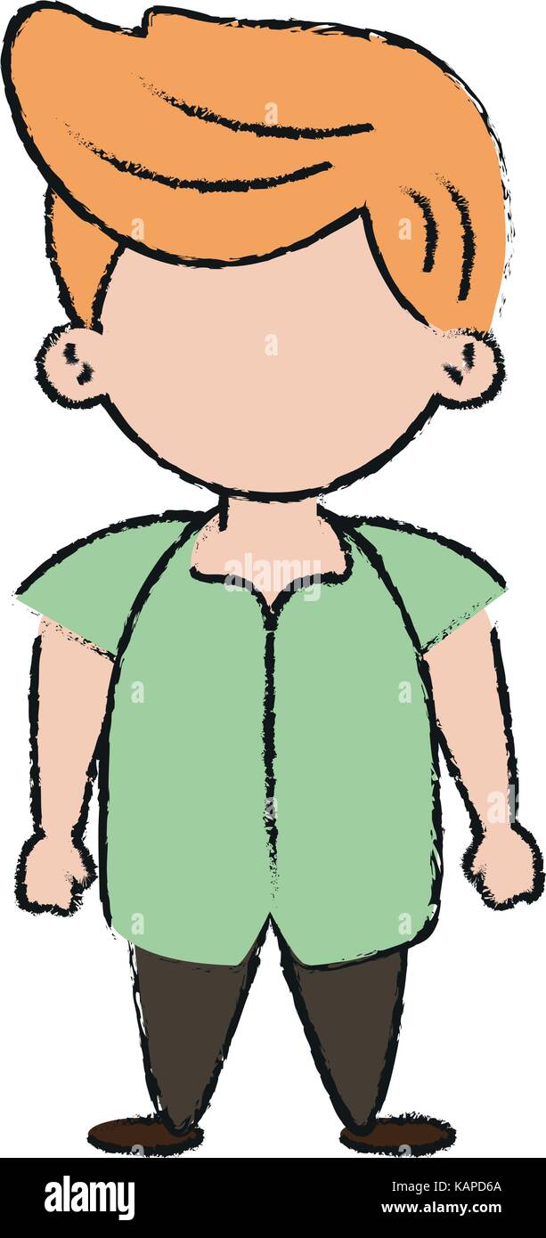 Kid boy faceless Stock Vector Image & Art - Alamy