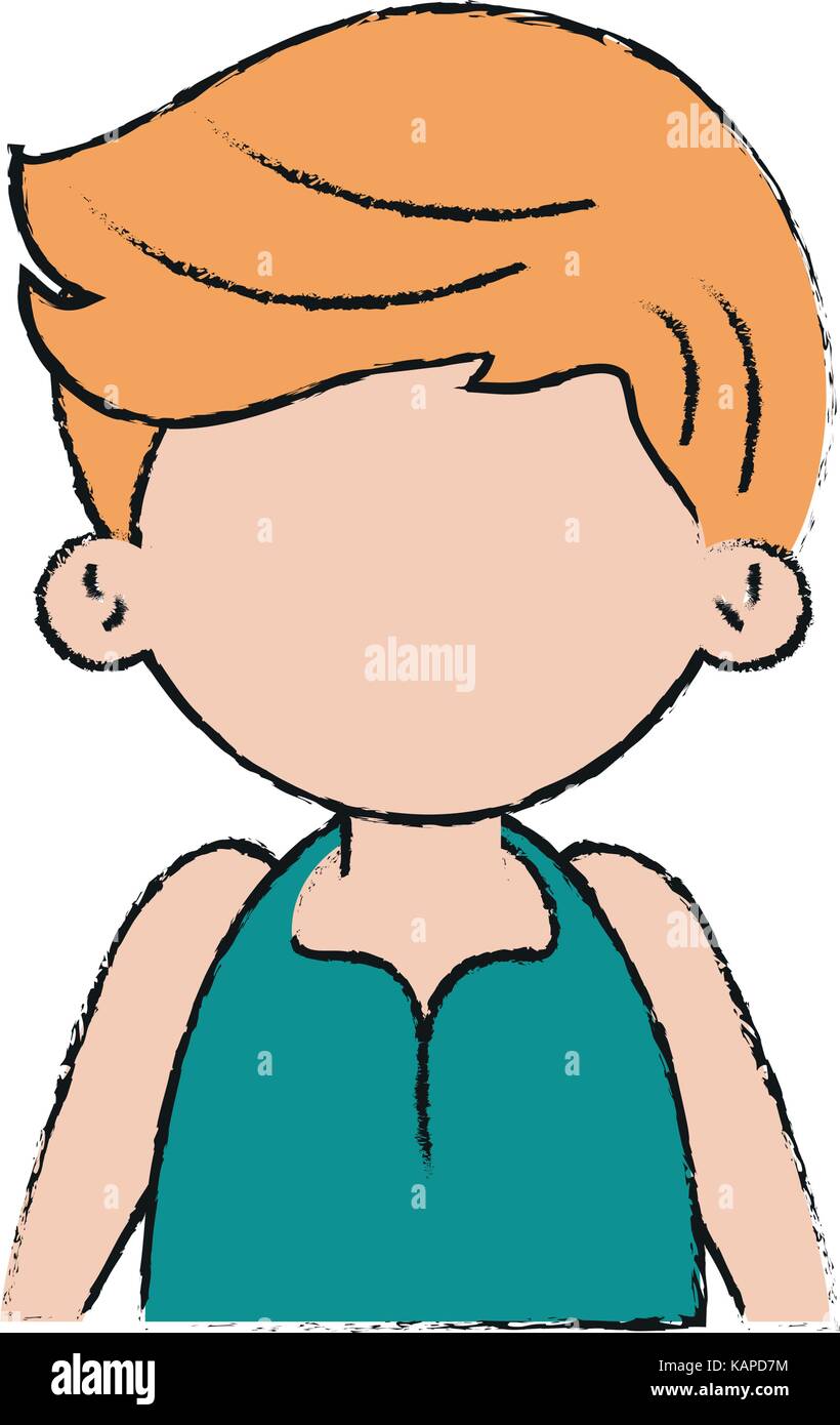 Kid boy faceless Stock Vector Image & Art - Alamy