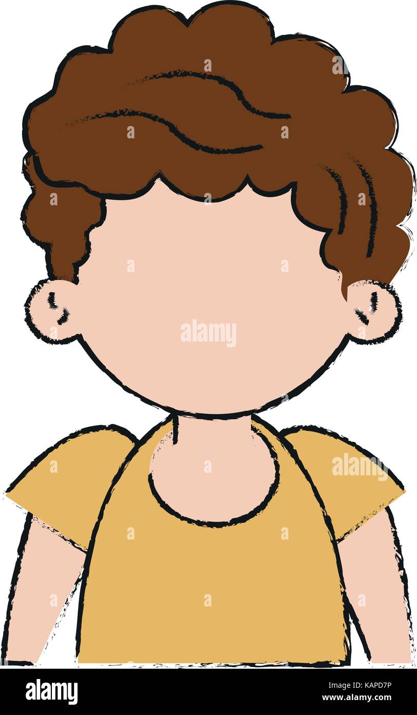 Kid boy faceless Stock Vector Image & Art - Alamy