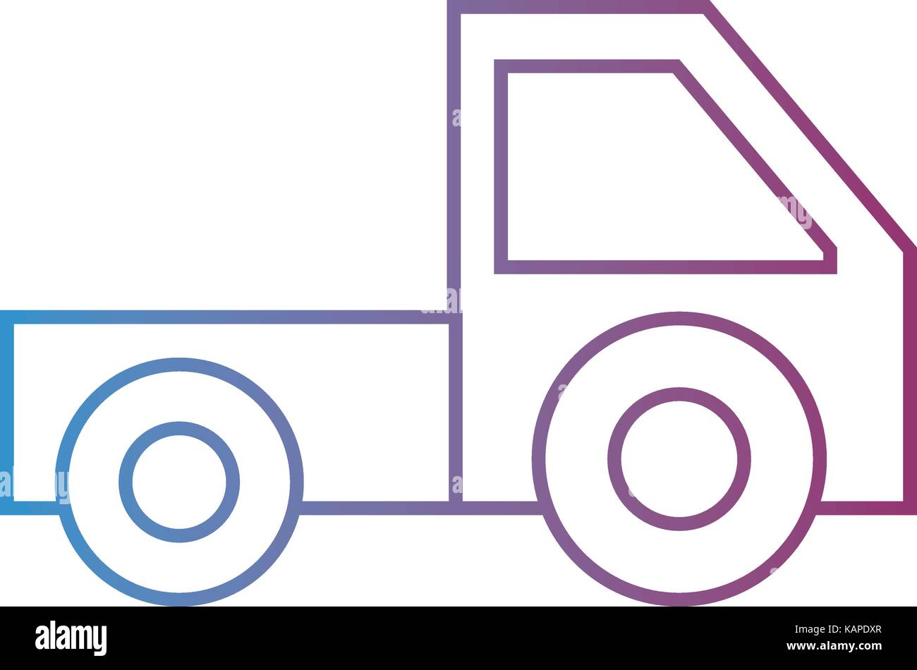 line trunk vehicle transportation style design Stock Vector Image & Art ...