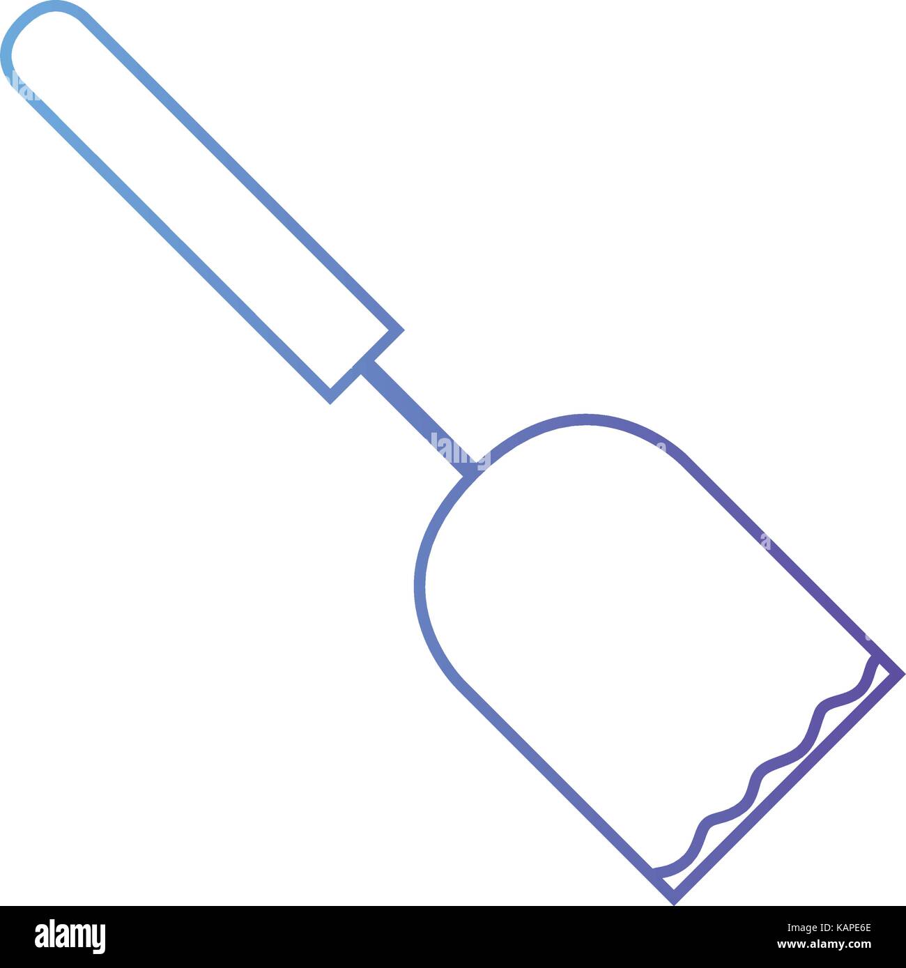 line spatula kitchen utensil that used to cook Stock Vector Image & Art ...