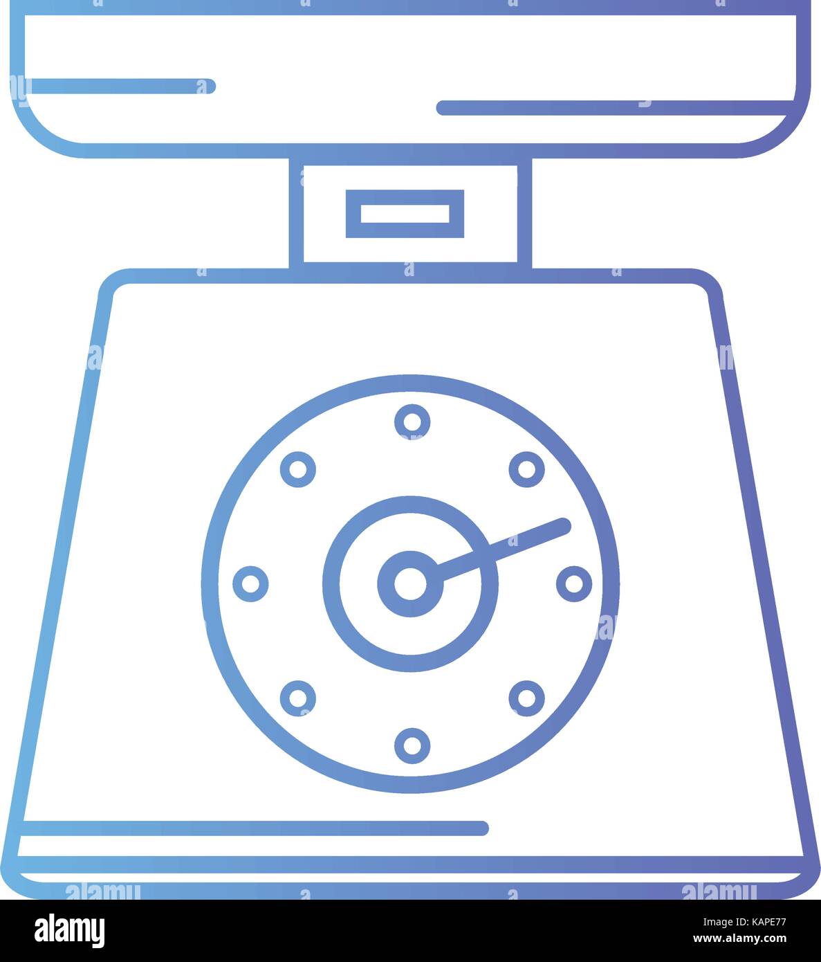 line scale weight machine kitchen utensil Stock Vector Image & Art - Alamy