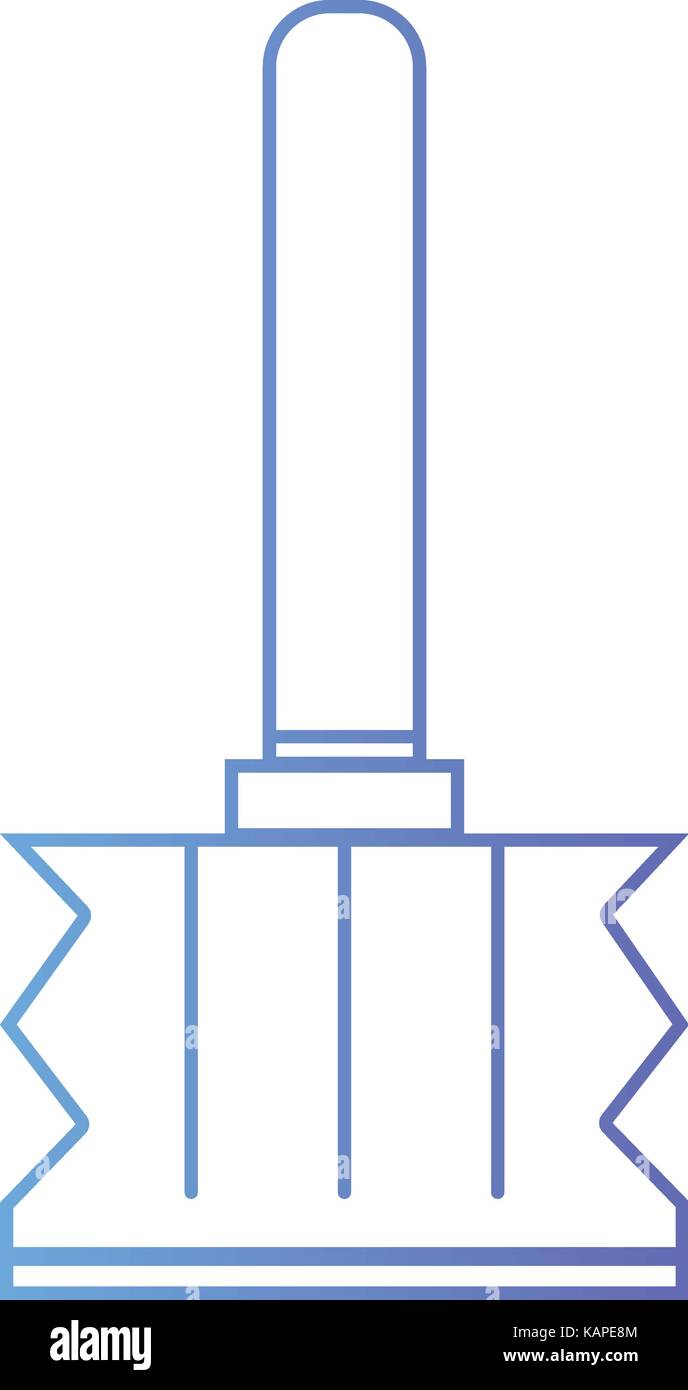 line meat mallet kitchen utensil that used to cook Stock Vector Image ...