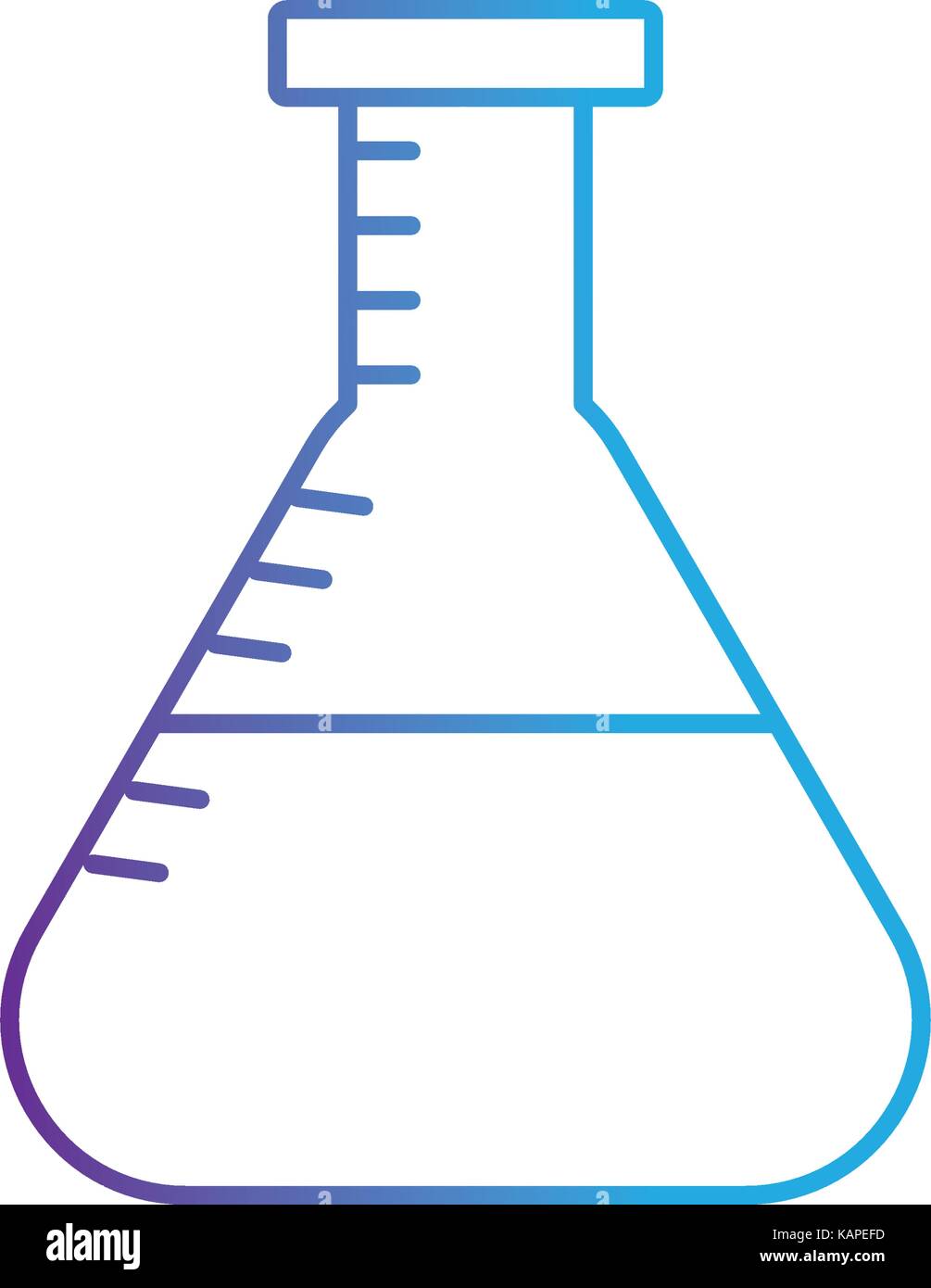 line erlenmeyer flask to lab chemical design Stock Vector Image & Art ...