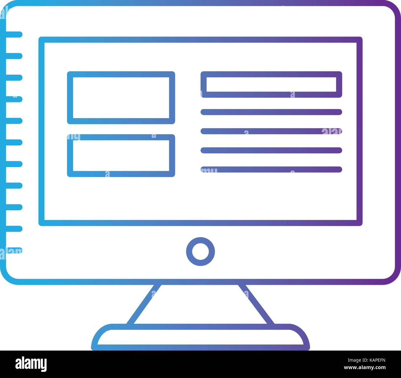 line computer screen technology with electronic information Stock ...