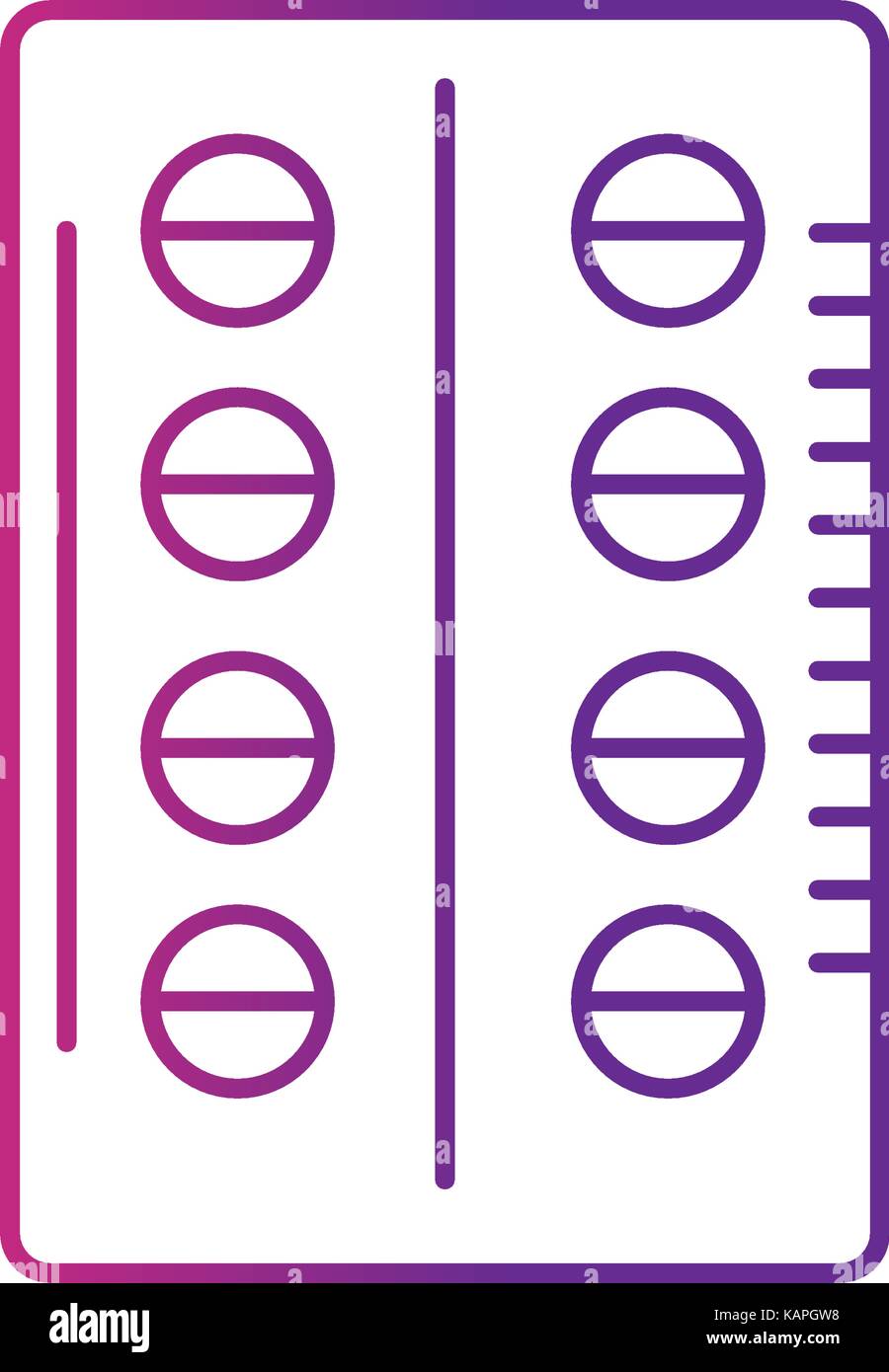 line pill pharmaceutical medicine to treatment Stock Vector Image & Art ...