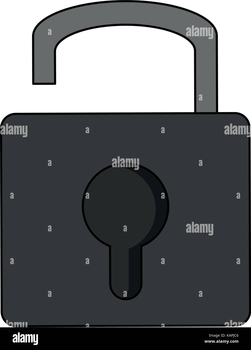 open safety lock icon image Stock Vector Image & Art - Alamy