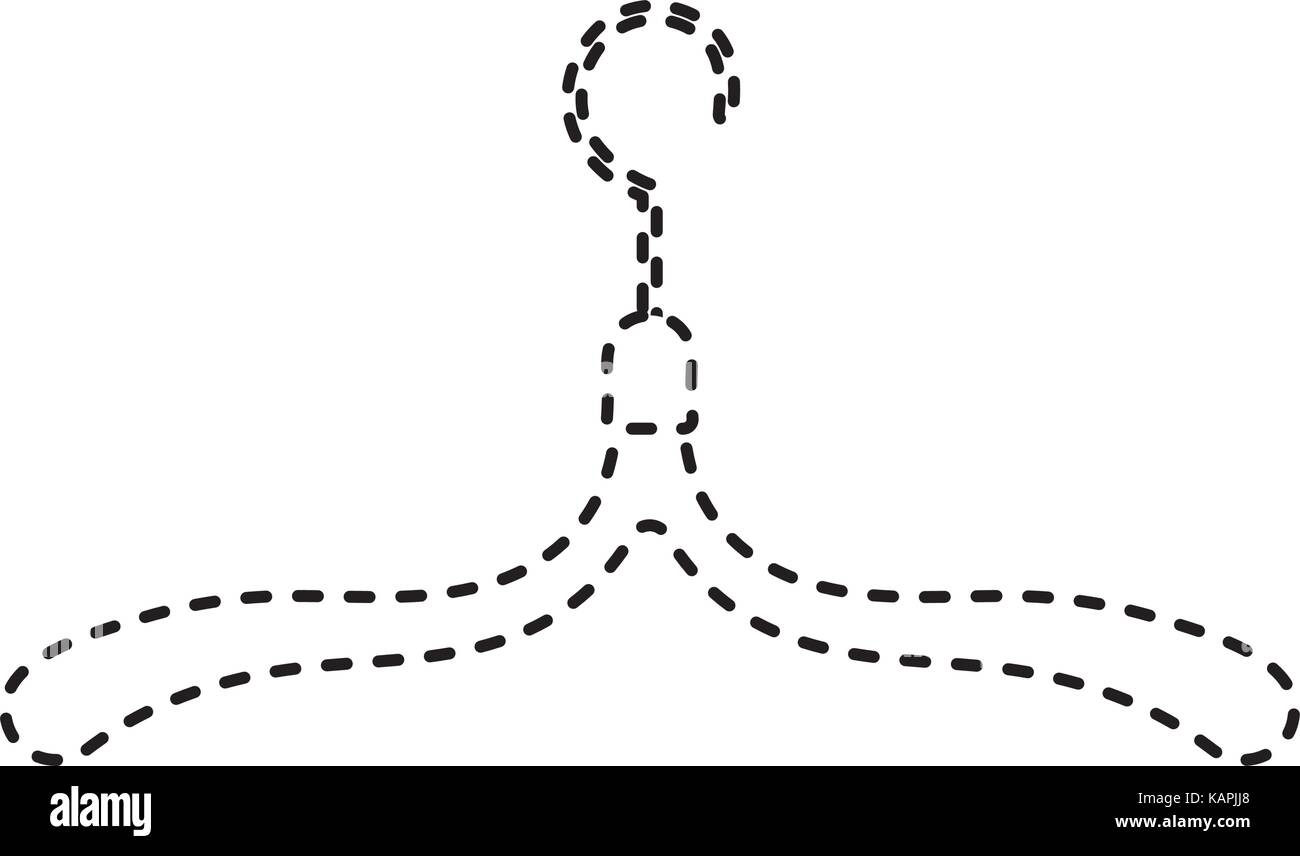 dotted shape clothes hook object design accesory Stock Vector Image ...