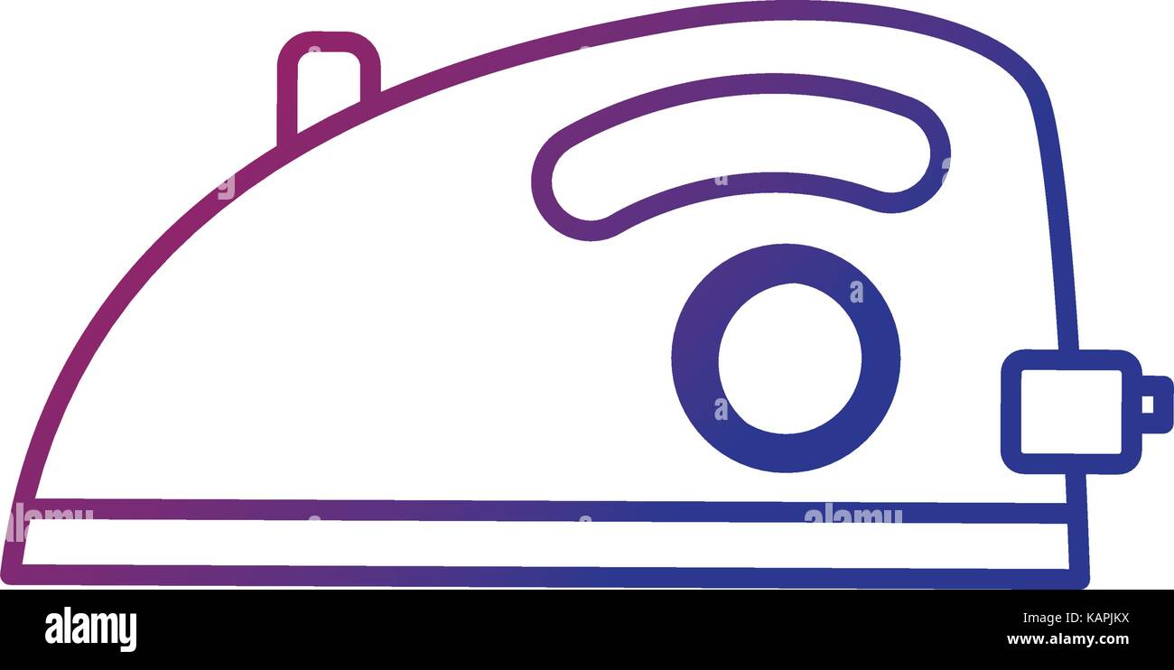 line iron domestic object and housework Stock Vector Image & Art - Alamy