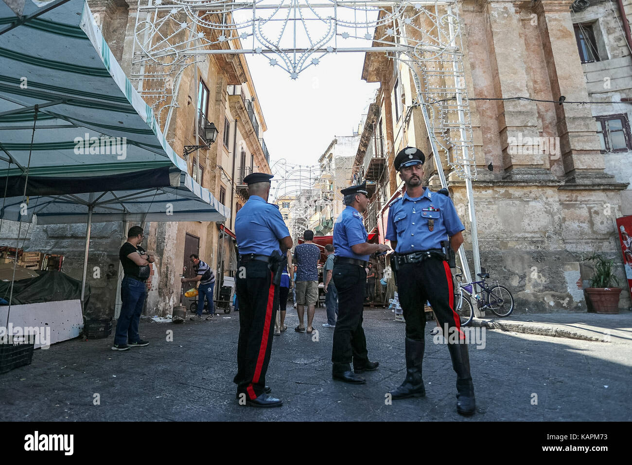 Scene of the mafia killing of Andrea Cusimano, 30, at the Cape Market ...