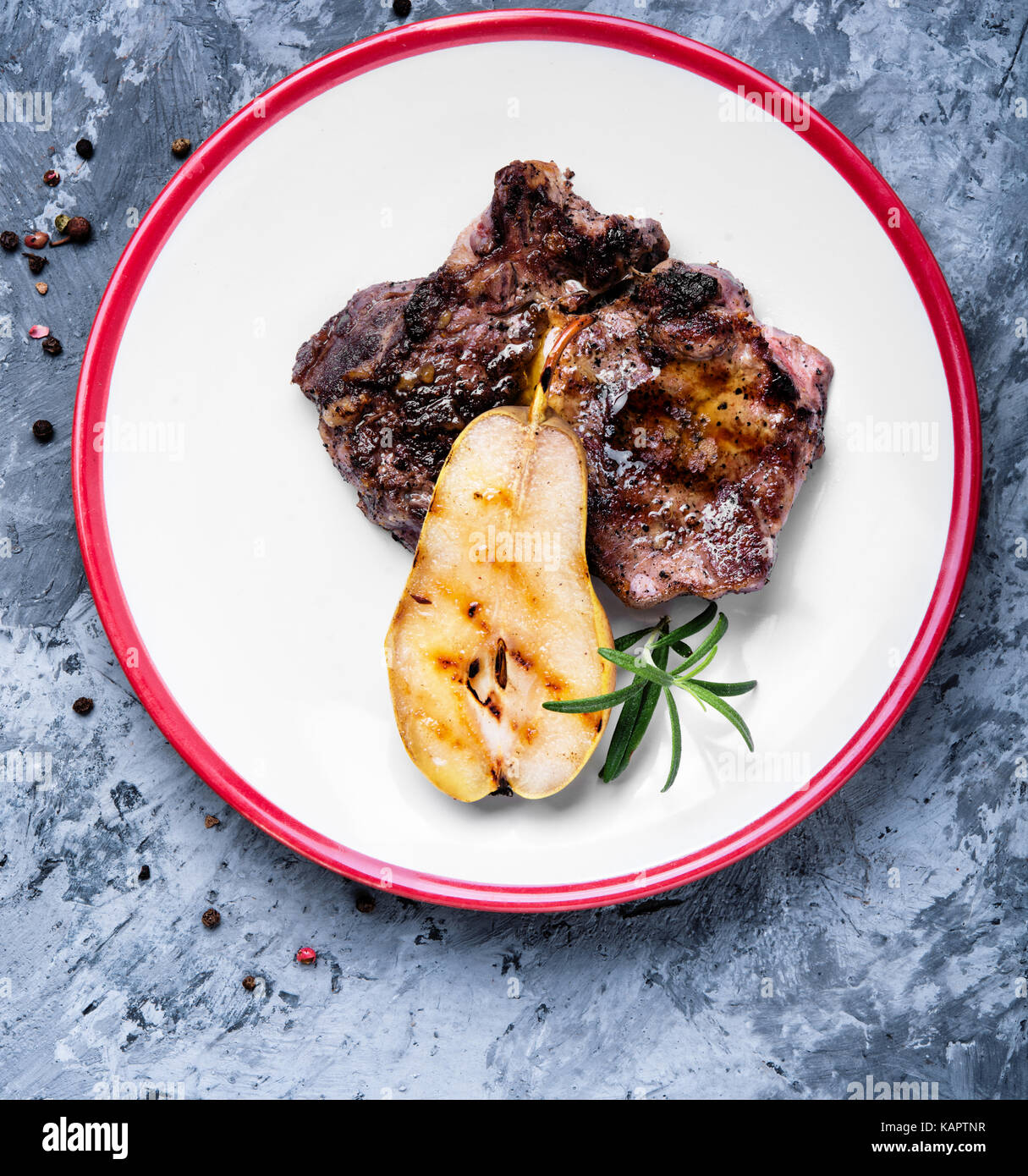 appetizing cut beef steak grill medium roast Stock Photo - Alamy