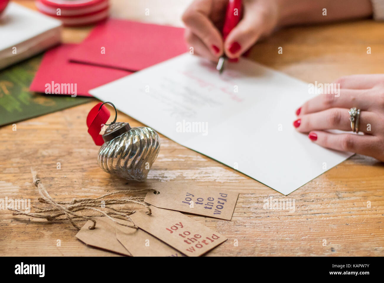 Decorating cards hi-res stock photography and images - Alamy