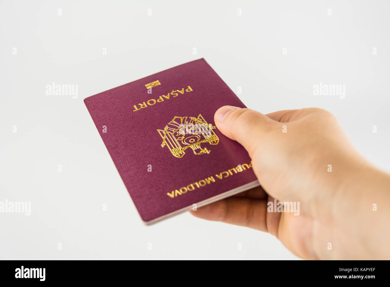 Passport of a citizen of Moldova Stock Photo - Alamy