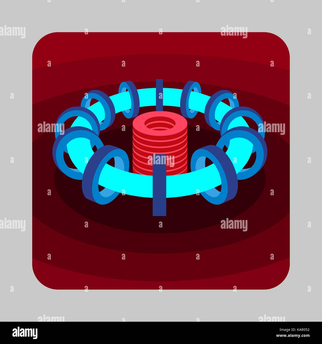 Neon energy concept background, cartoon style Stock Vector Image & Art ...