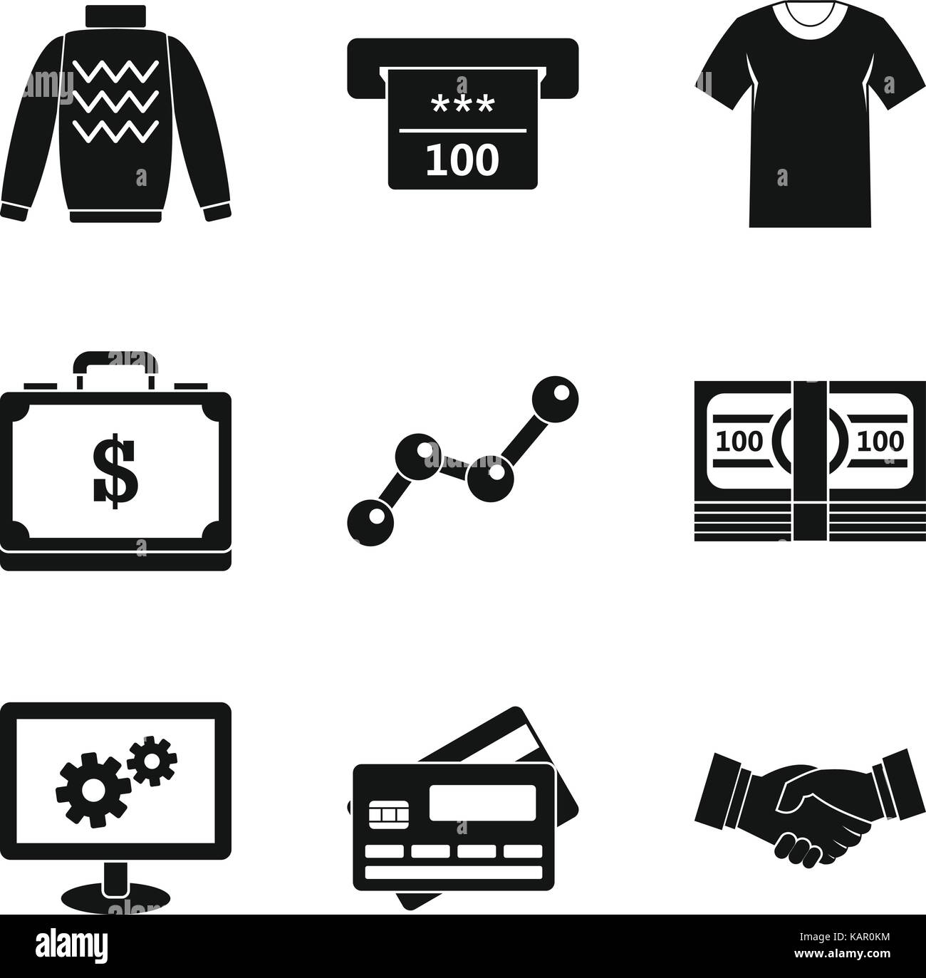 Cash donation icons set, simple style Stock Vector Image & Art - Alamy