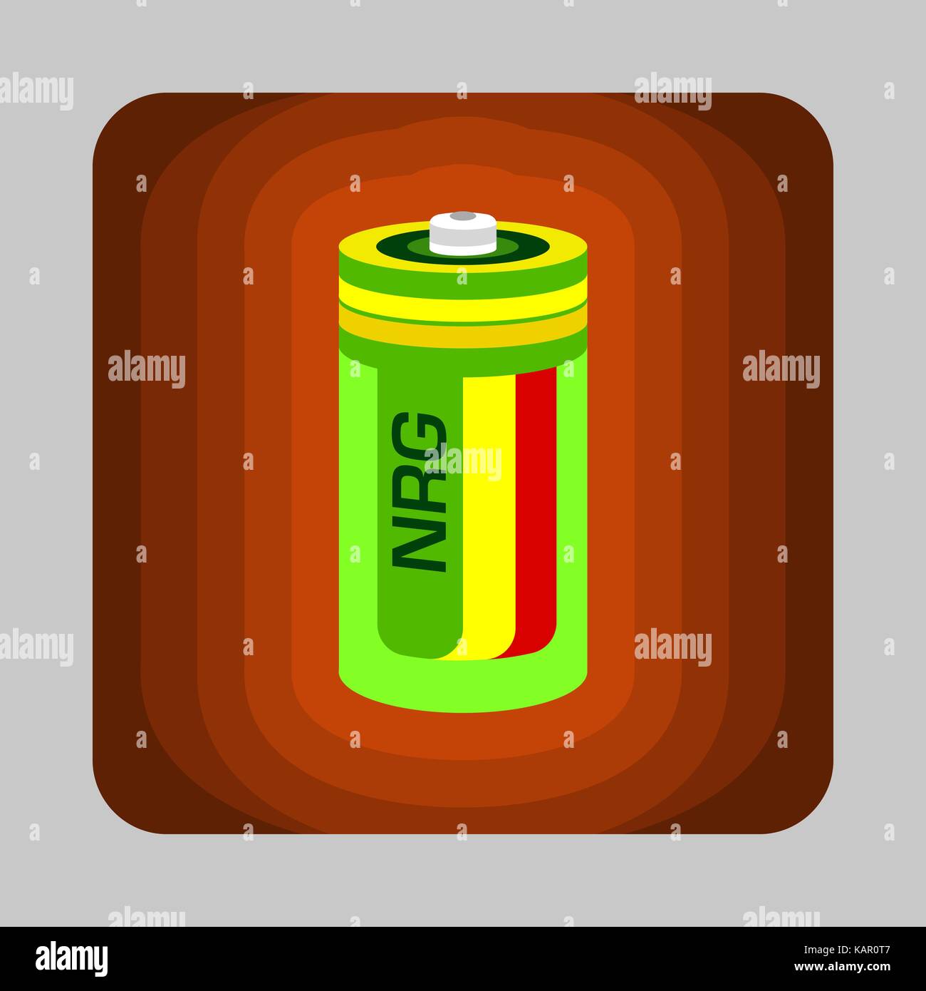 Battery energy concept background, cartoon style Stock Vector Image ...