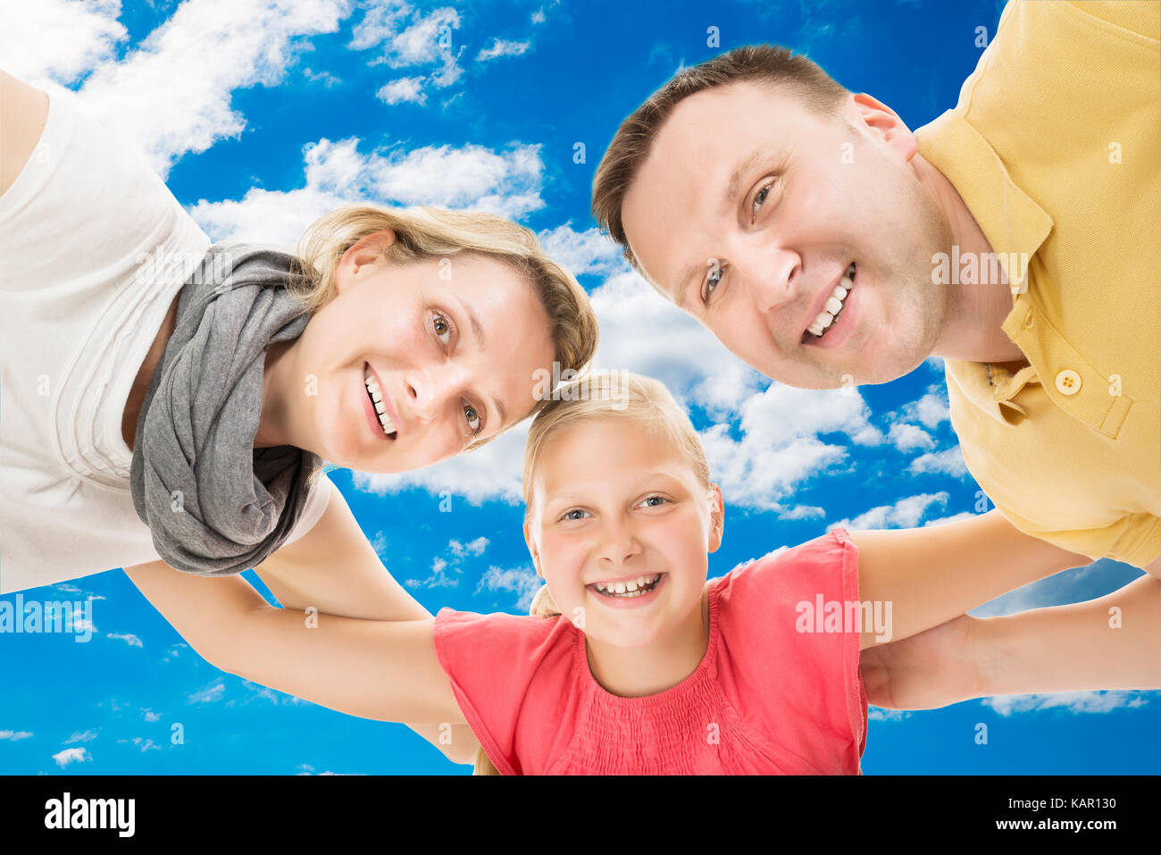 Portrait happy three family hi-res stock photography and images - Alamy
