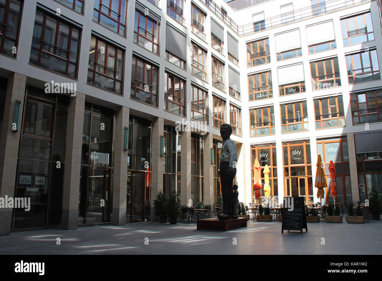 Modern building (Palais am Pariser Platz) on Pariser Platz in Berlin ...