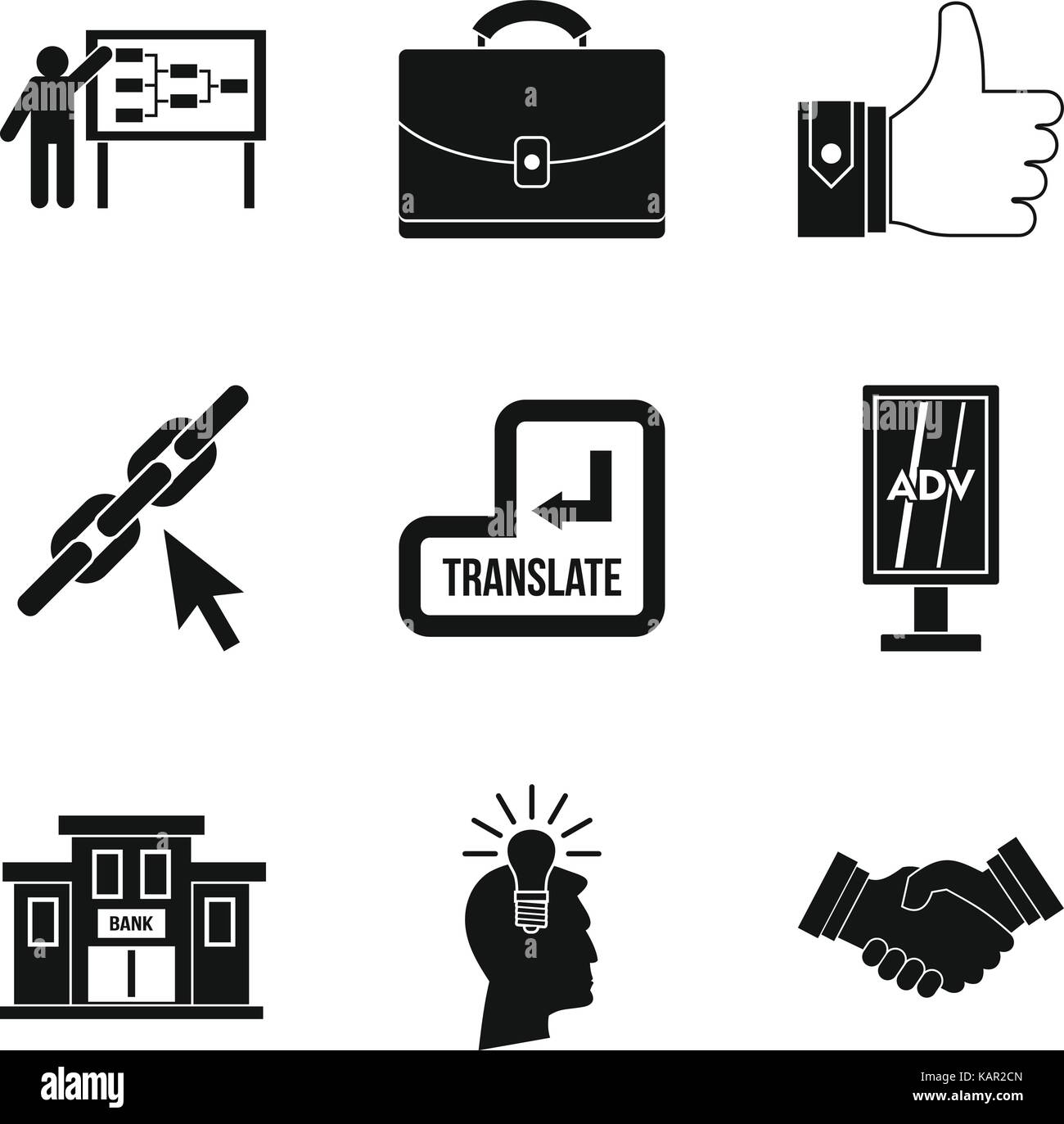 International trade icons set, simple style Stock Vector Image & Art ...