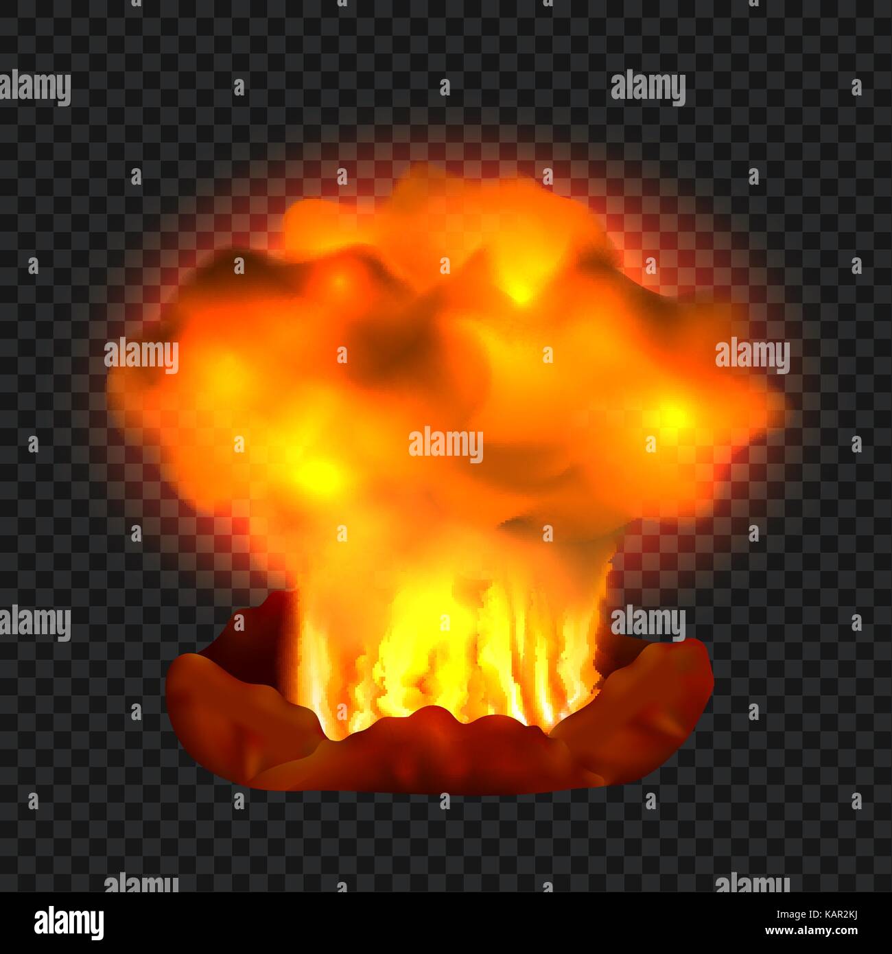 Fire Explosion Transparent
