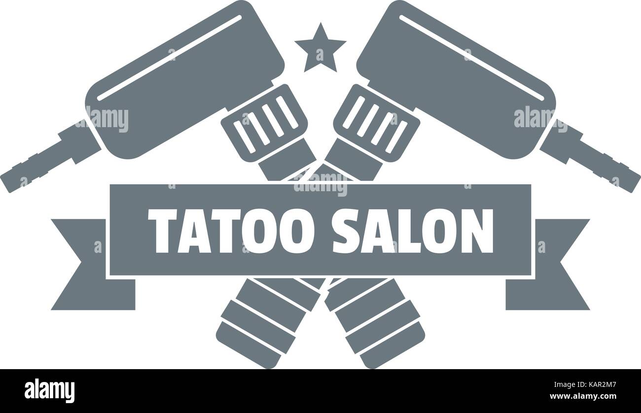 Tattoo iron logo, simple gray style Stock Vector Image & Art - Alamy