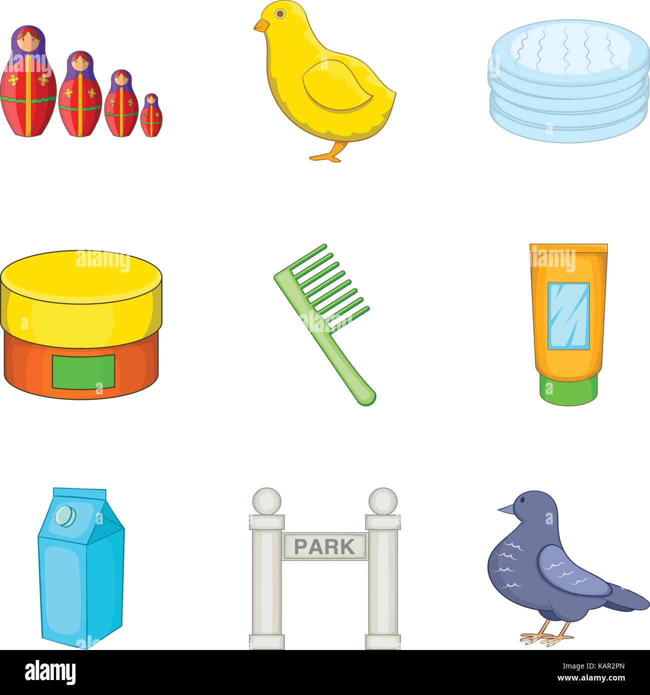 Babysitter feeding Stock Vector Images - Alamy
