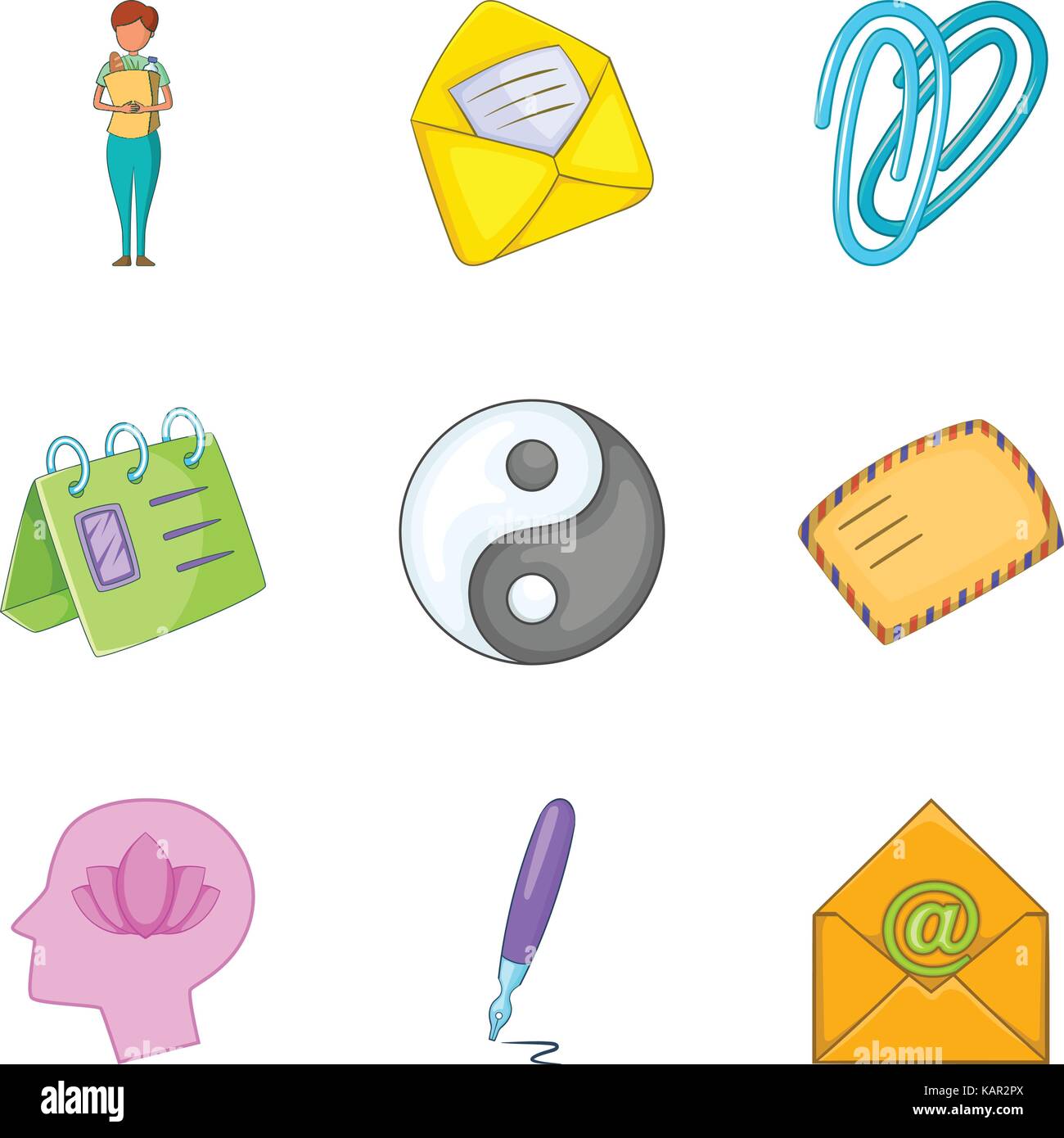 Pity icons set, cartoon style Stock Vector Image & Art - Alamy