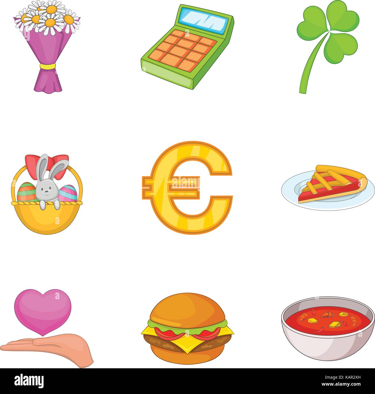 Ruth icons set, cartoon style Stock Vector Image & Art - Alamy