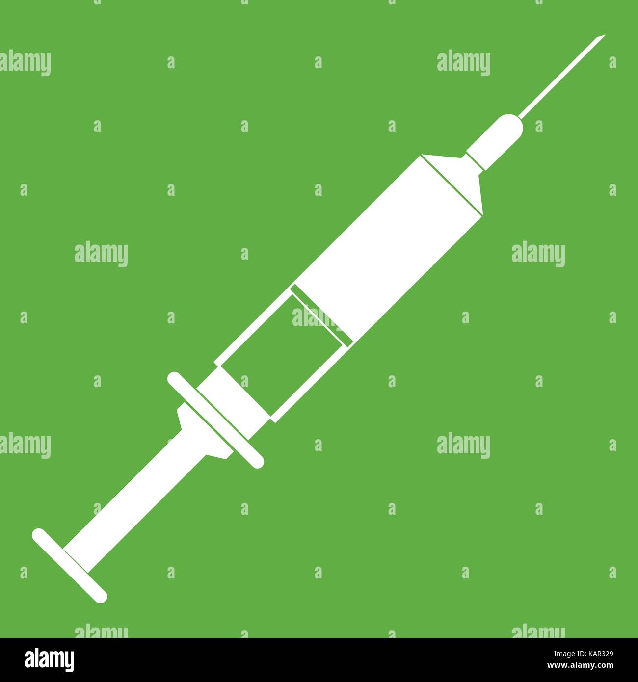 Syringe icon green Stock Vector Image & Art - Alamy