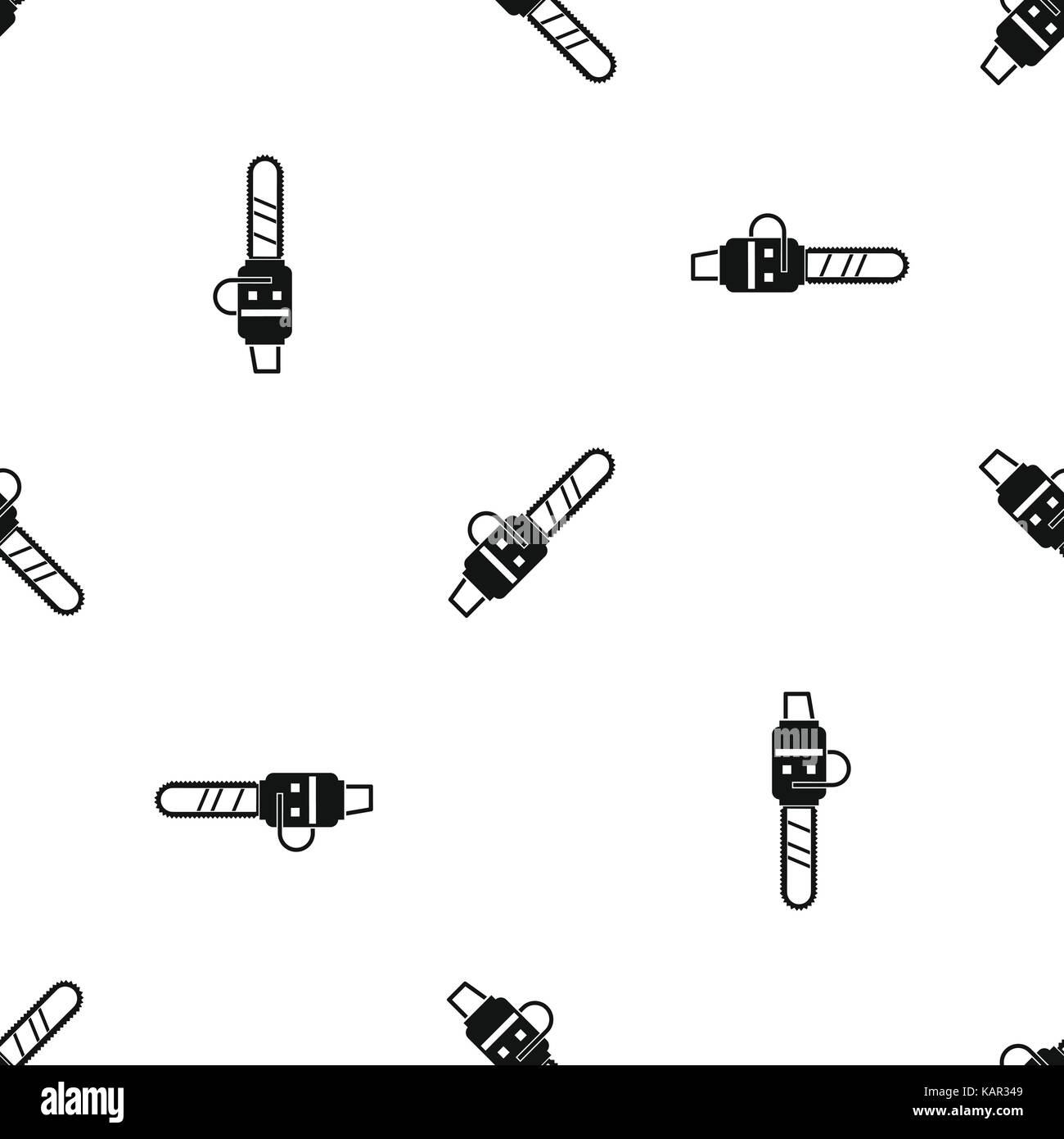 Gasoline powered chainsaw pattern seamless black Stock Vector Image ...