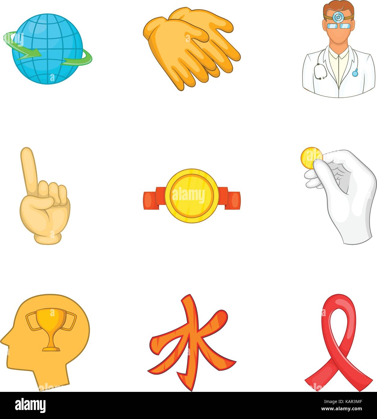 Mercy icons set, cartoon style Stock Vector Image & Art - Alamy