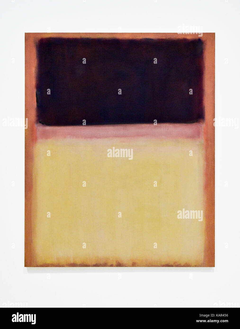 Mark Rothko, No. 9 (Dark over Light Earth, Violet and yellow in Rose ...