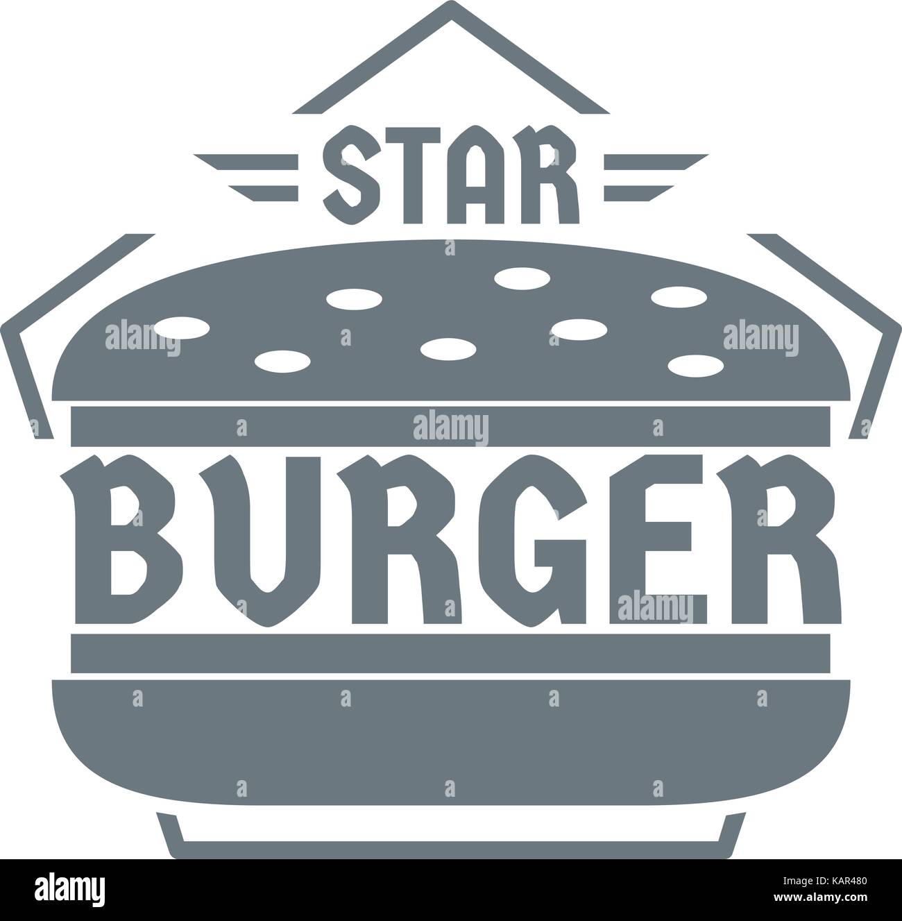 Star burger logo hi-res stock photography and images - Alamy