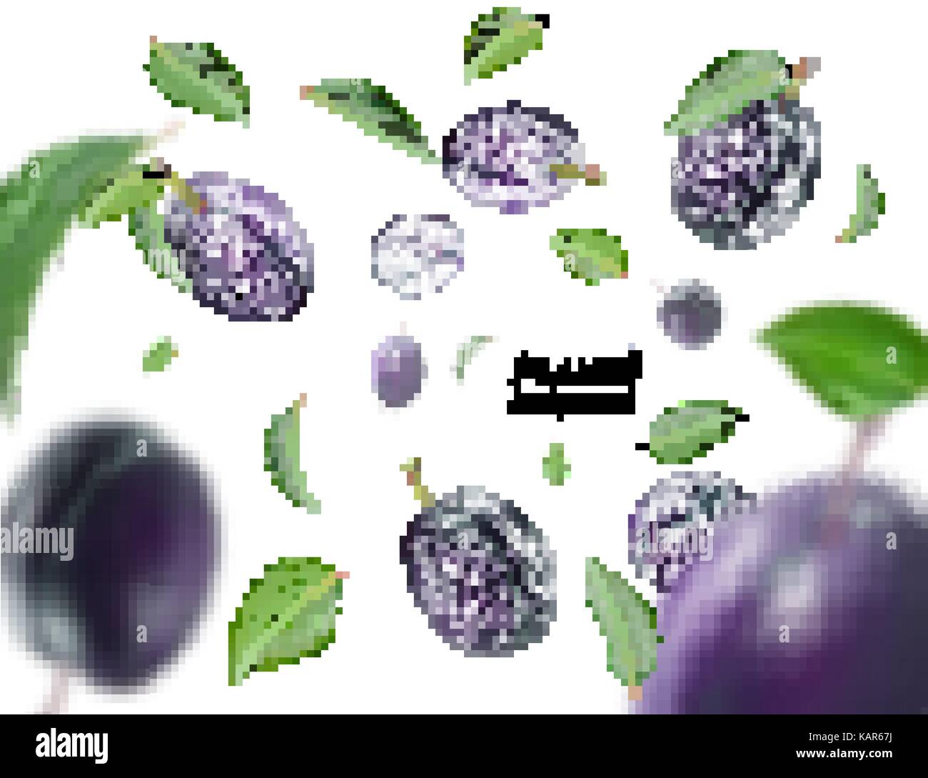 Plumslice Stock Vector Images - Alamy