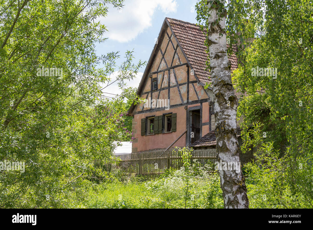 part of a historic rural building in sunny ambiance Stock Photo - Alamy