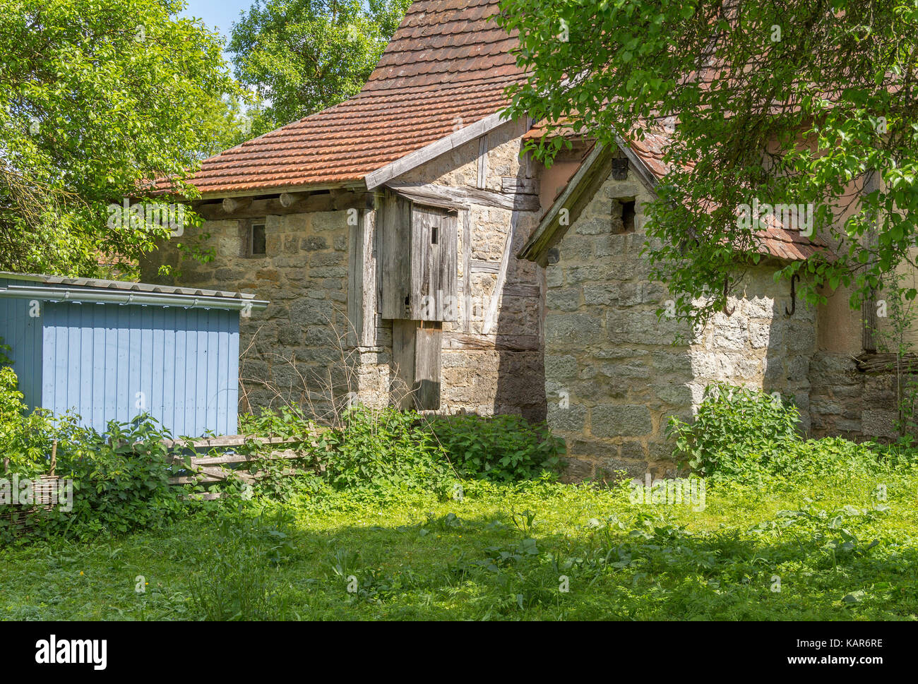 part of a historic rural building in sunny ambiance Stock Photo - Alamy