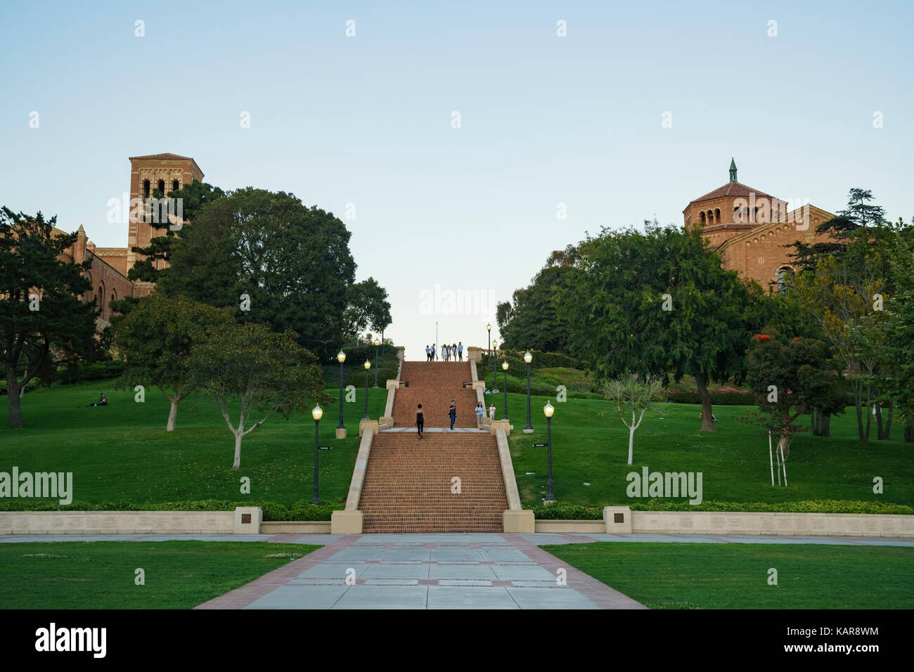 Westwood, JUN 21: UCLA long stairs on JUN 21, 2017 at Westwood, Los ...