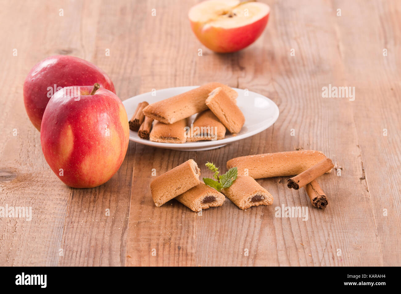 Biscuits with fruit filling Stock Photo - Alamy