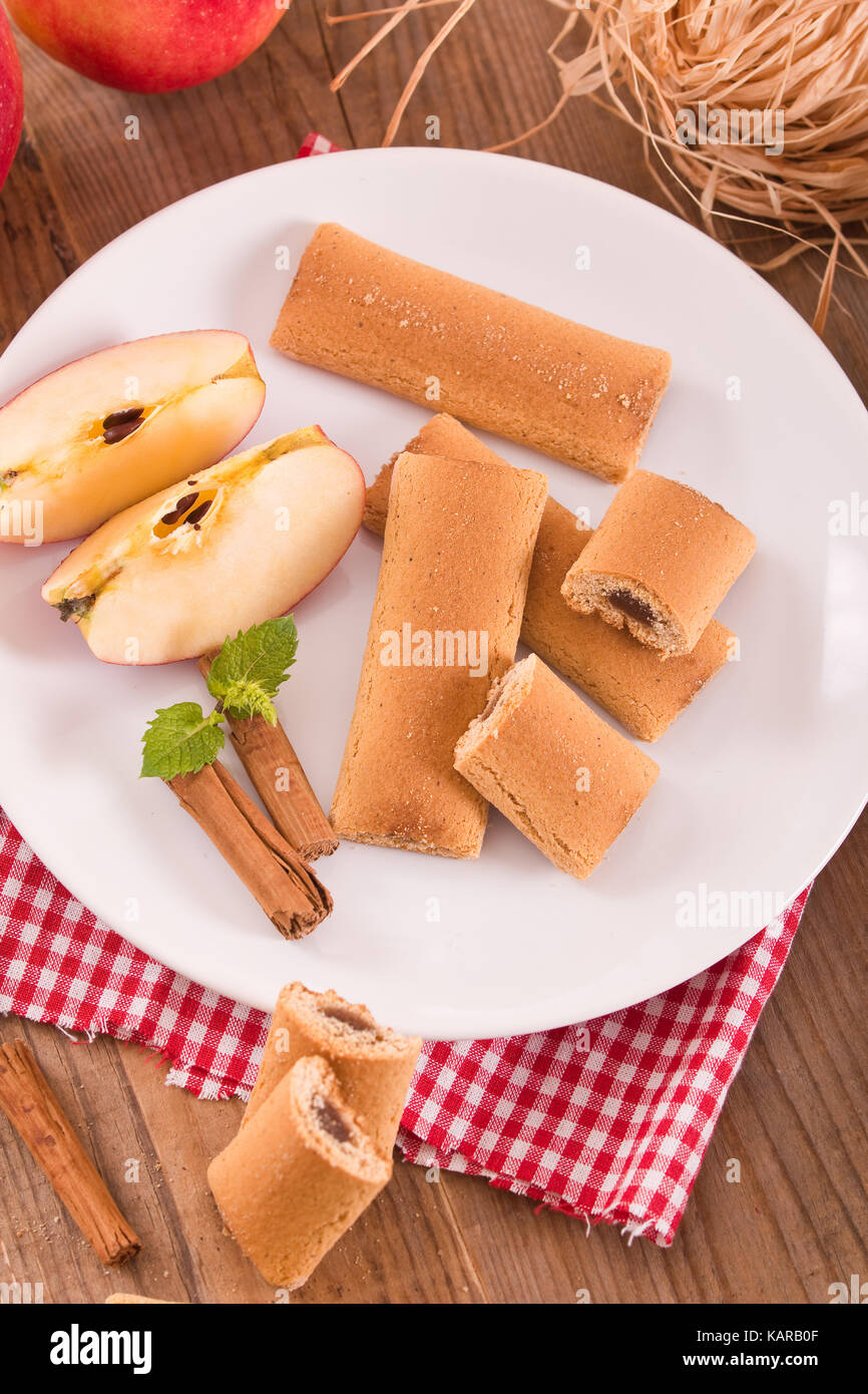 Biscuits with fruit filling Stock Photo - Alamy